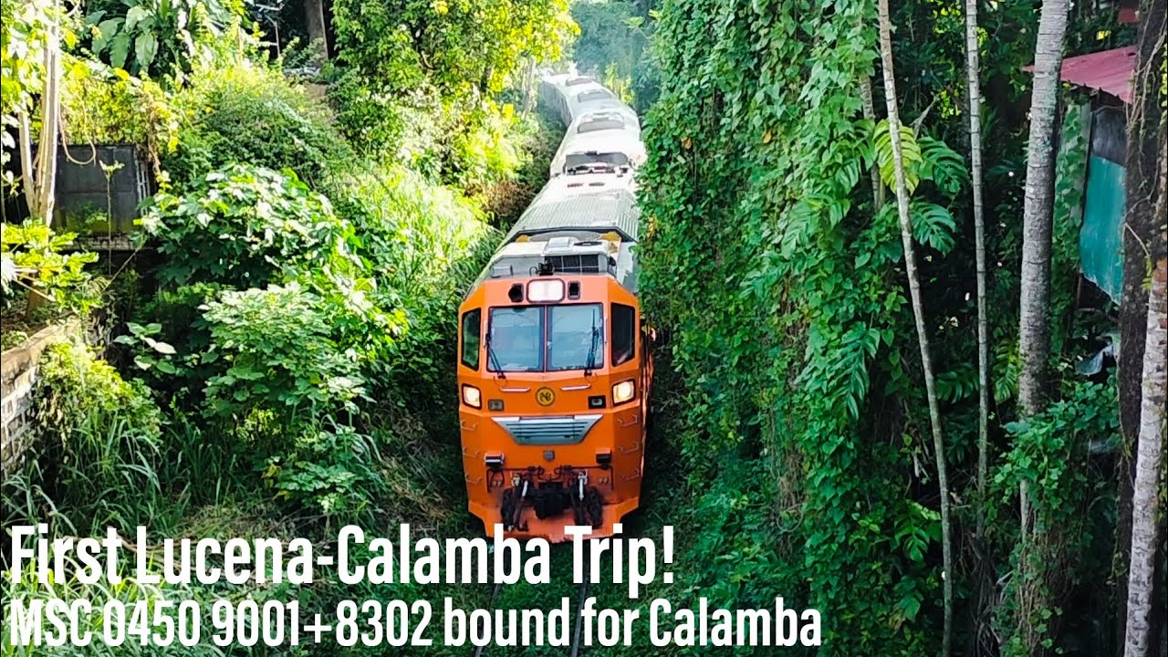 DHL 9001 First Calamba - Lucena Trip arriving in Los Baños Station ...