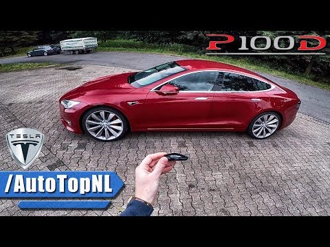 Tesla Model S P100D REVIEW POV AUTOBAHN Test Drive by AutoTopNL