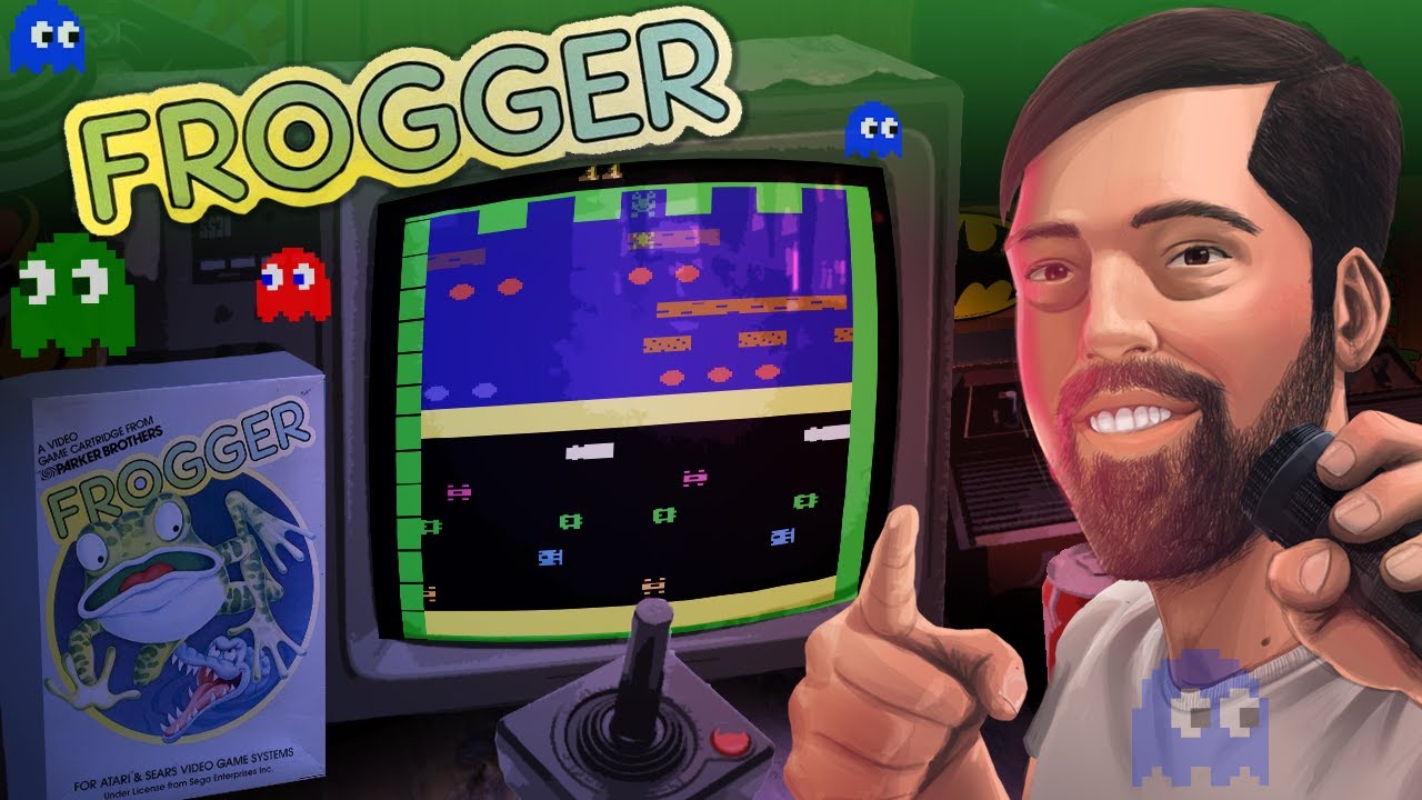 Atari 2600 Frogger 1982 Gameplay and Sound English (Multilanguage ...