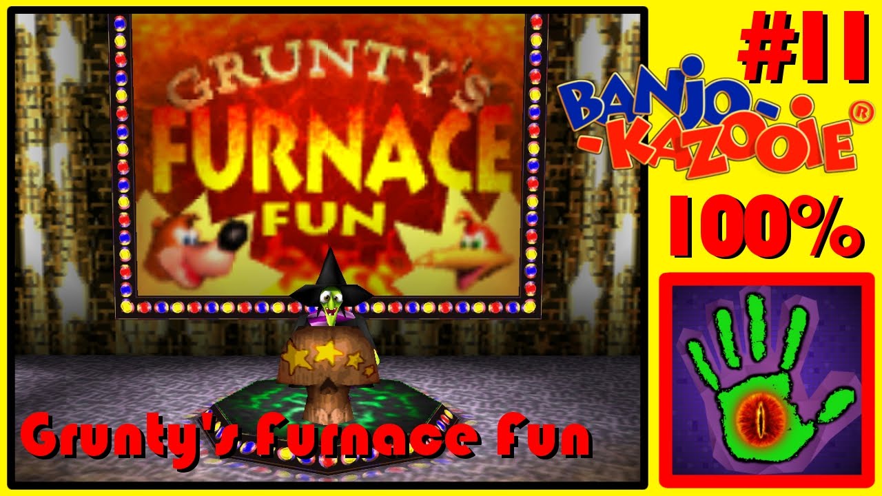 Banjo-Kazooie (N64) guía 100% #11: Grunty's Furnace Fun + CRÉDITOS ...