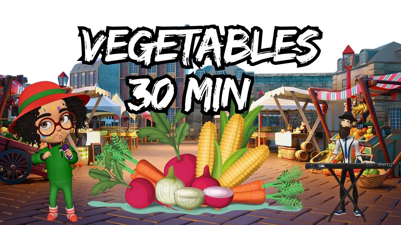 Educational Veggie Song for Kids 🎤🌽 Veggie Names Learning Song - YouTube