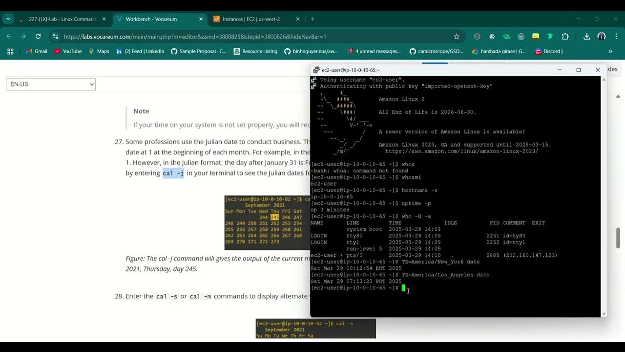 Lab - Linux Command Line || Essential Linux Commands for AWS CLI & EC2 ...