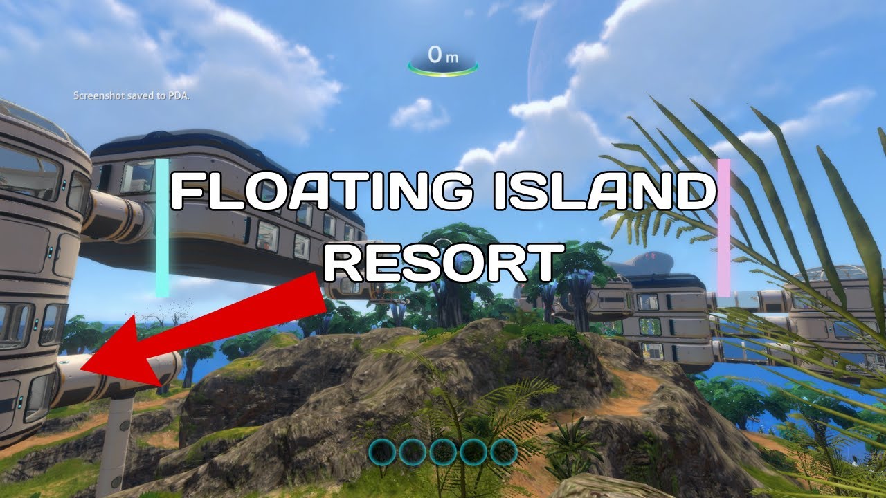 Tour Of The MOST Luxurious Floating Island Resort In Subnautica - YouTube