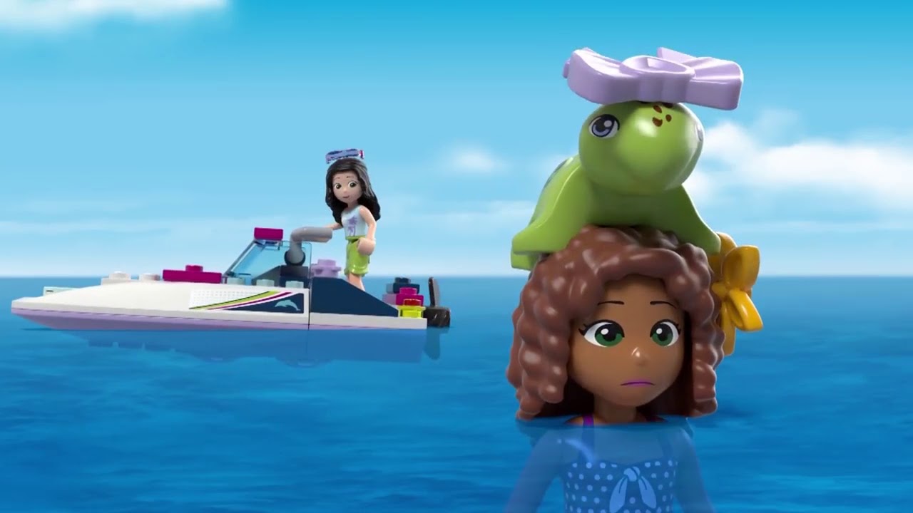 LEGO 41316 Andrea's Speedboat Transporter - LEGO Friends - YouTube