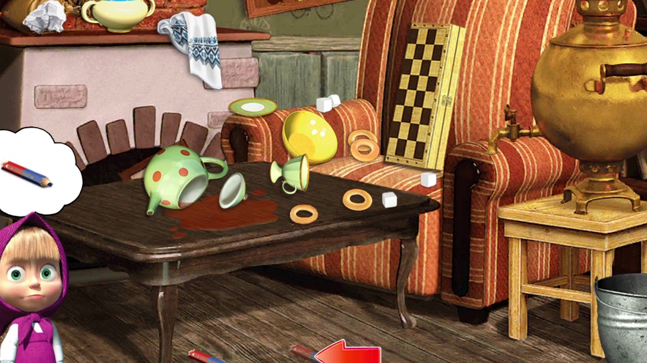 Marsha and Mishka (the bear) game - YouTube