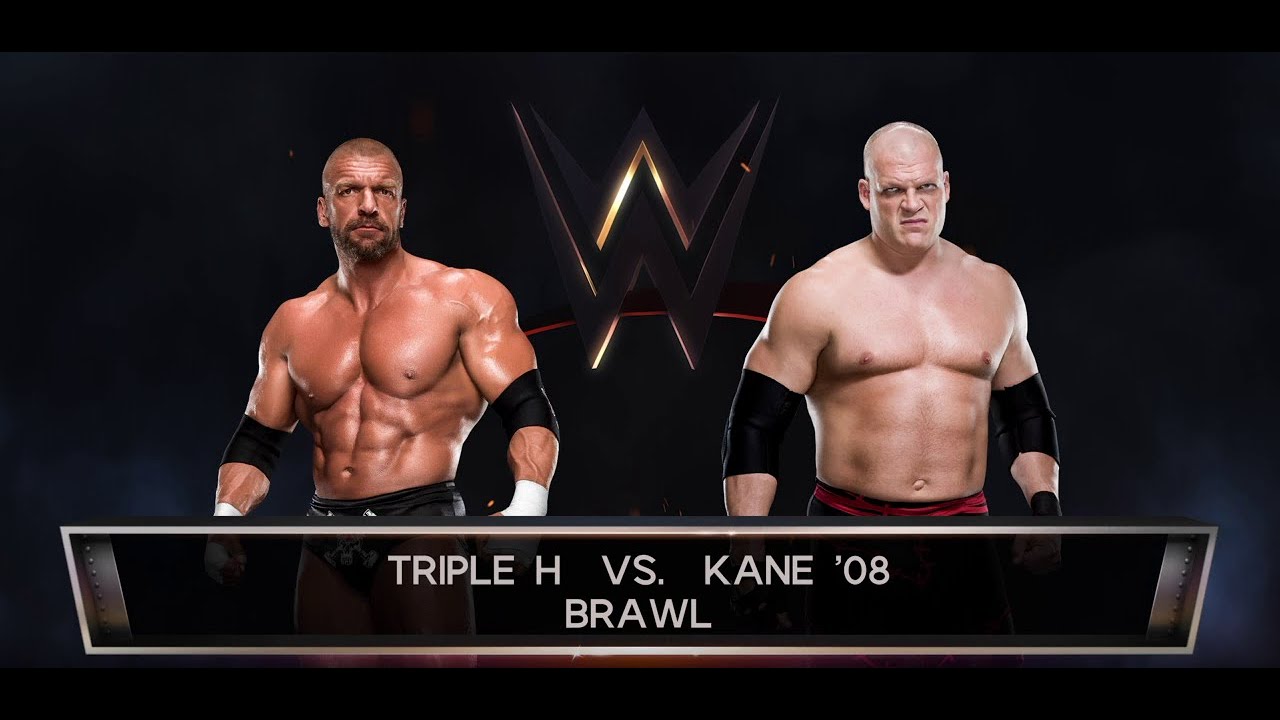 WWE 1 on 1 Back Stage Brawl Match HHH vs Kane - YouTube