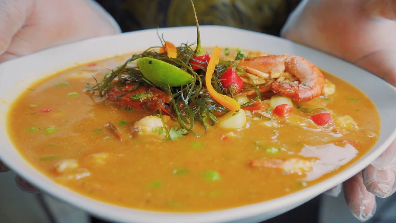 RECETA - CHUPE DEL INFIERNO (Concentrado de Mariscos) - YouTube