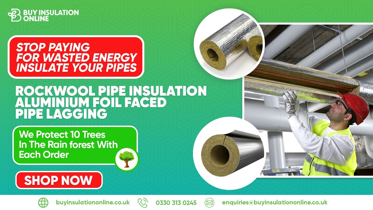 Protect Your Pipes with Rockwool Aluminium Foil Faced Insulation - YouTube