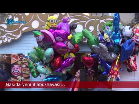 Paytaxt Bakının Yeni il mənzərələri...