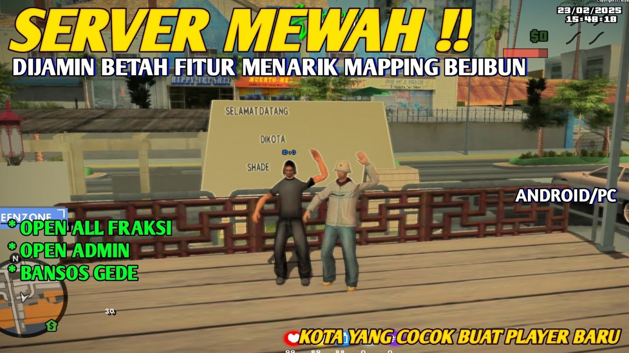 SERVER GTA SAMP IDAMAN PARA PLAYER DENGAN FITUR MEWAH MAPPING BAGUS GTA ...