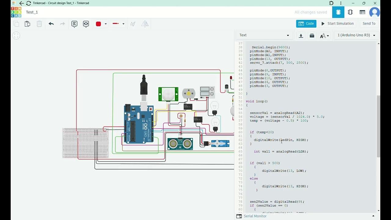 Tinkercad Circuit design - YouTube