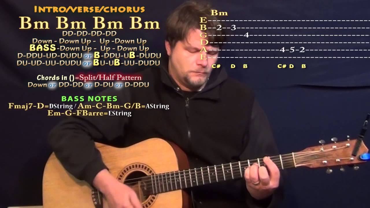 Summer Sixteen (Drake) Guitar Lesson Chord Chart in Bm Minor - YouTube