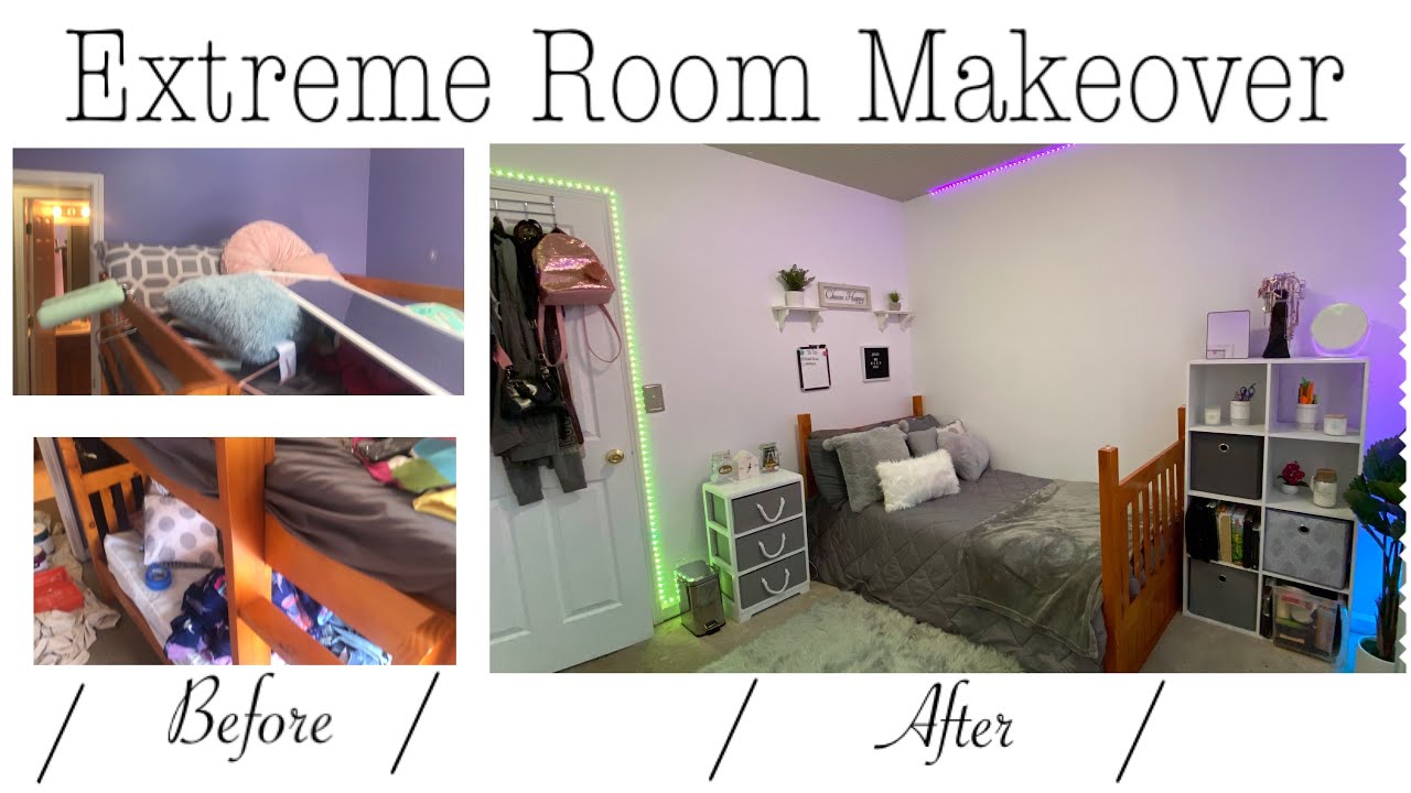 Extreme Room Makeover | Small Room Transformation🤩🤍 - YouTube