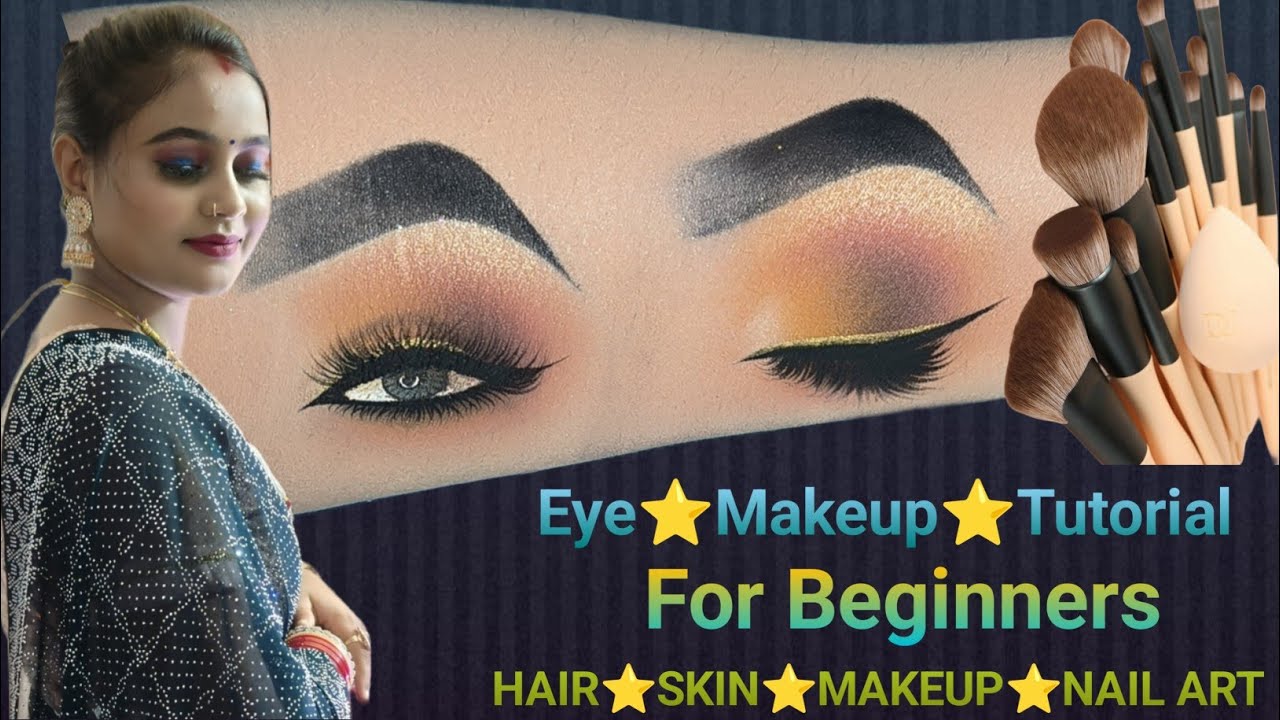 Step by step eye makeup tutorial | eyeshadow practice on hand |easy ...