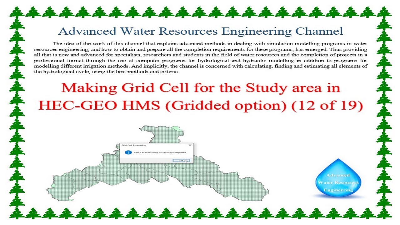 Making Grid Cell for the Study area in HEC GEOHMS, Gridded option 12 of ...