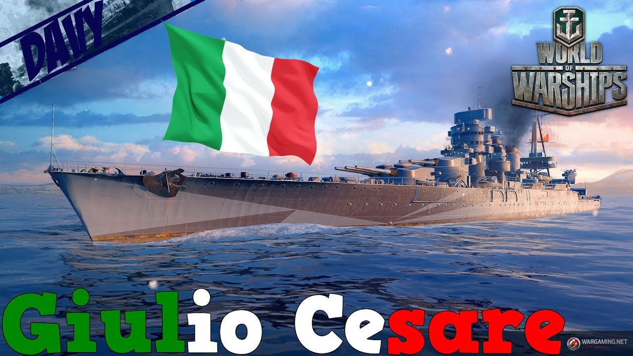 World of Warships Gameplay ITA - GIULIO CESARE - CORAZZATA ITALIANA ...