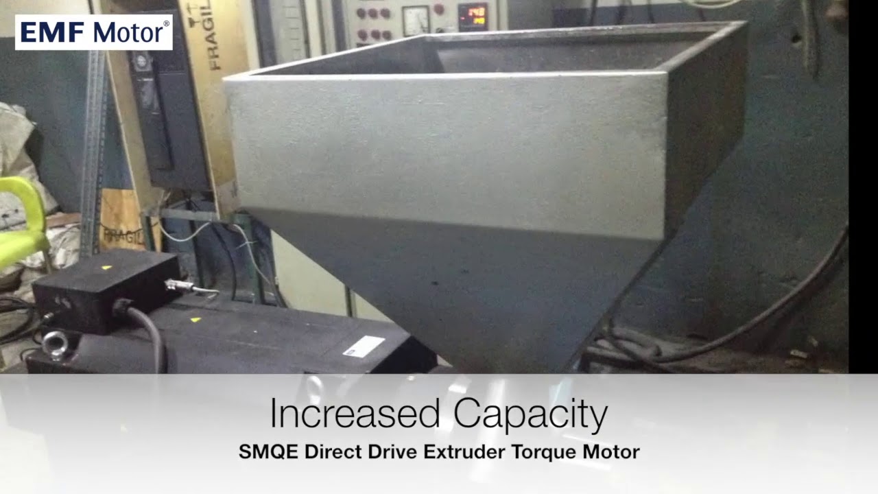 Plastic Film Extruder Machine with Direct Drive Torque Motor - YouTube