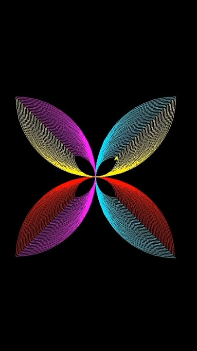 Create beautiful design to write code in Python turtle module. #shorts ...