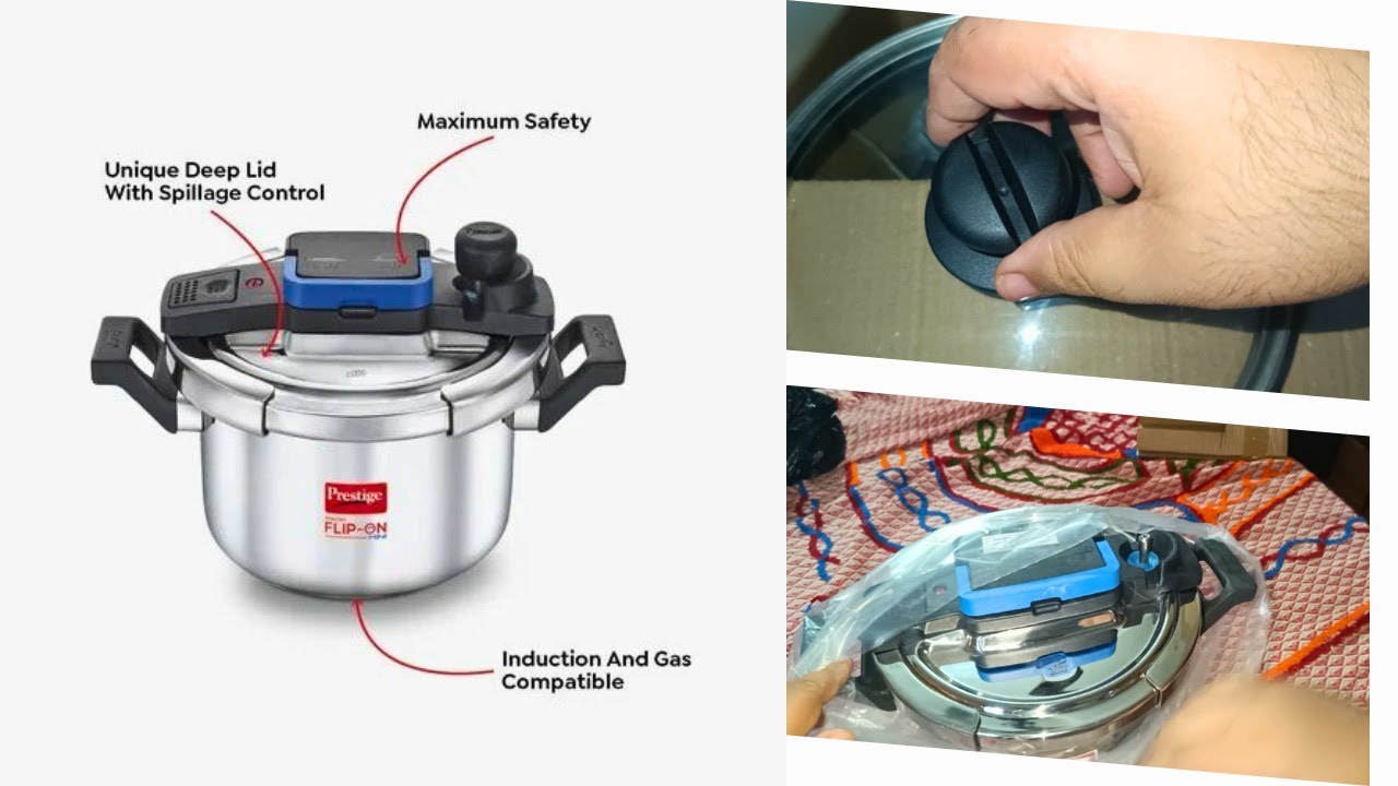 Prestige 5L Svachh FLIP-ON Stainless Steel Tri-ply bottom Pressure ...