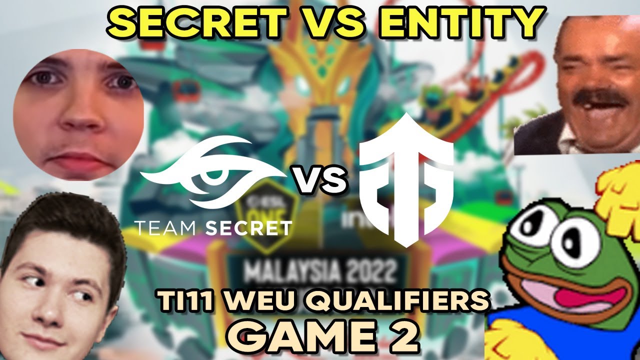 Secret vs Entity, Game 2, TI11 WEU Qualifiers - YouTube