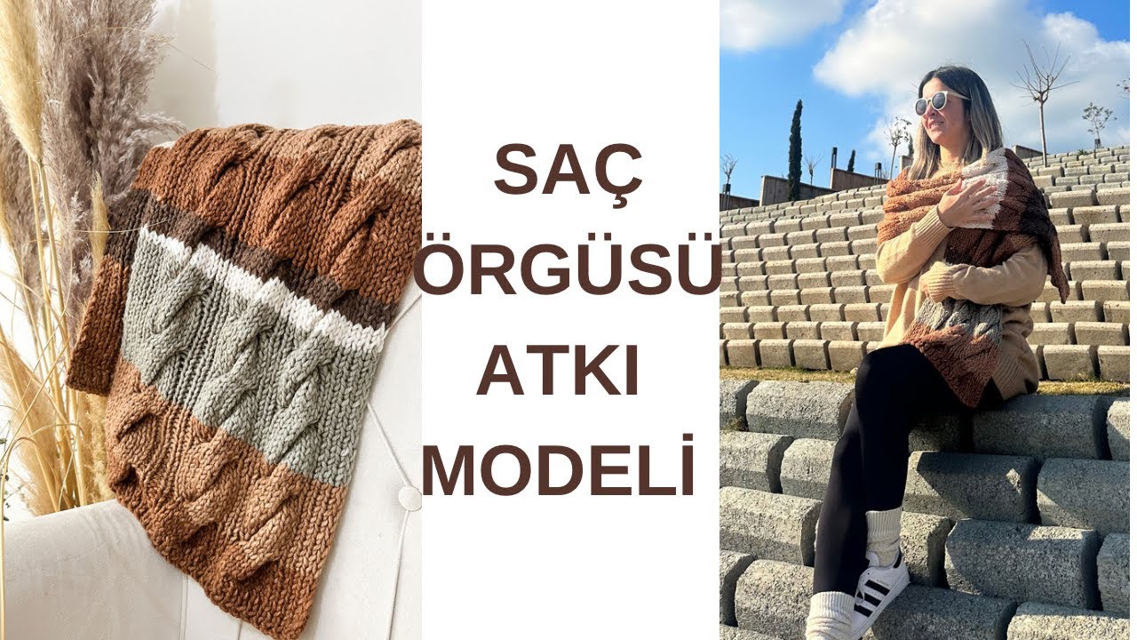 TRENDYOL SAÇ ÖRGÜSÜ MODELİ ATKI YAPIYORUZ 🌸 #crochet - YouTube