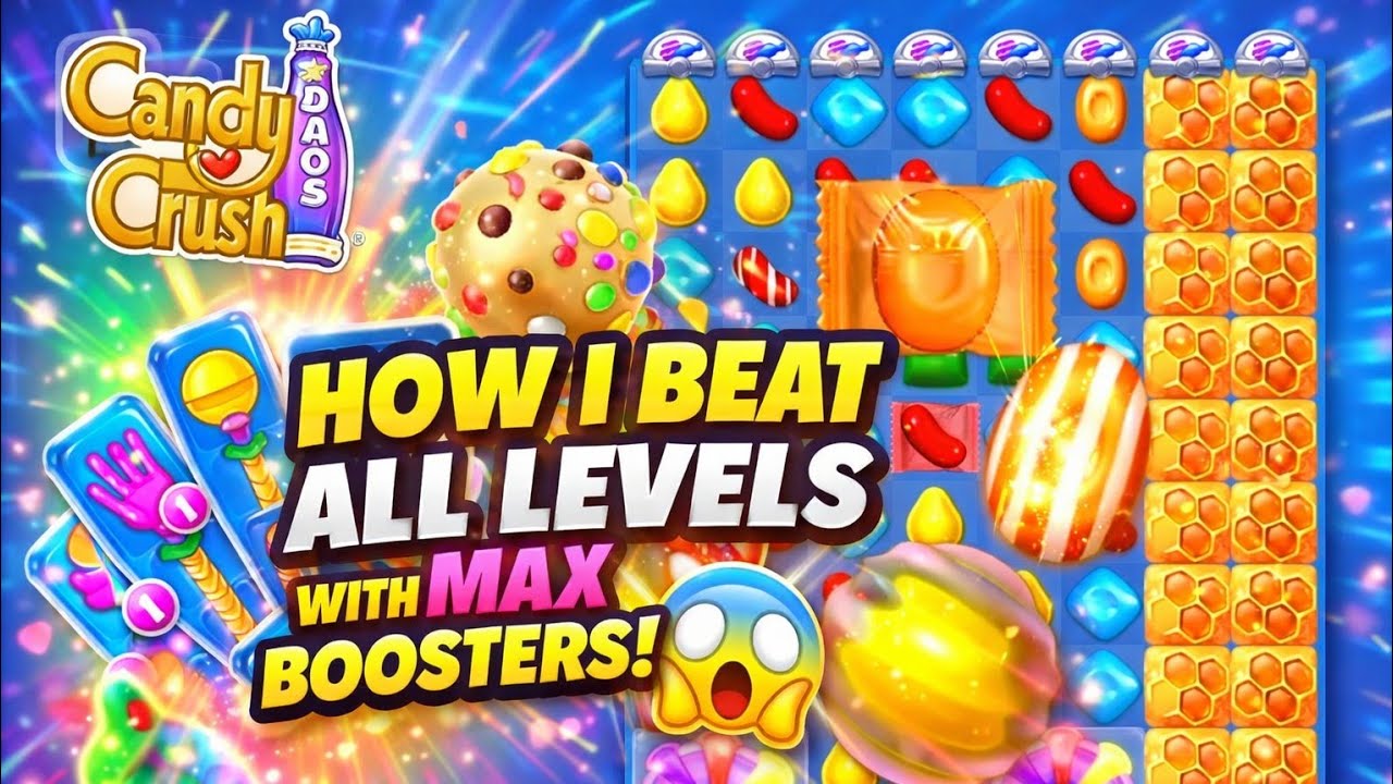 Candy Crush Soda Saga GOD MODE! How I BEAT ALL LEVELS with MAX BOOSTERS ...