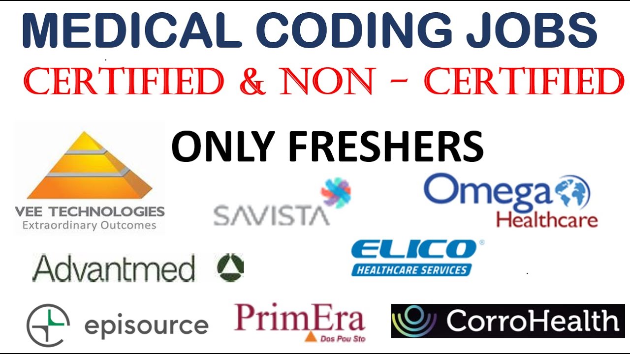 MEDICAL CODING JOBS FOR FRESHERS ONLY || CERTIFIED & NON - CERTIFIED ...