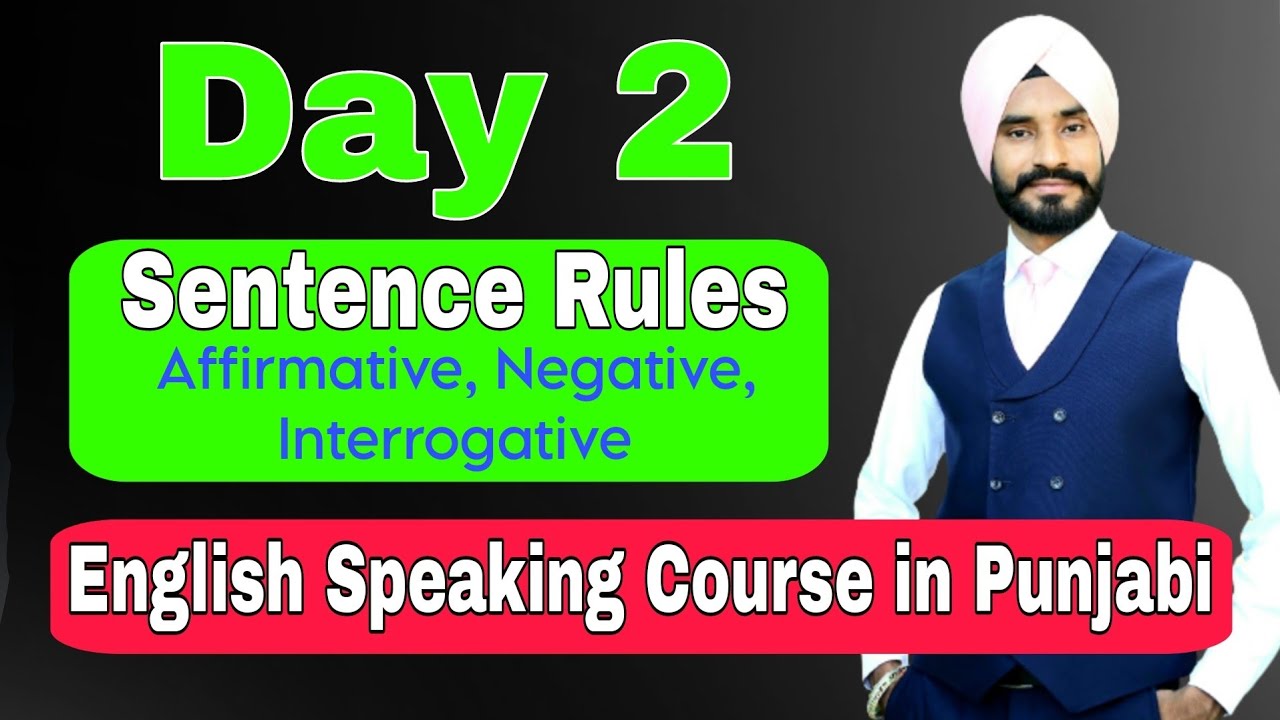 Day 2 English Speaking Course In Punjabi Affirmative Negative day-2-english-speaking-course-in-punjabi-affirmative-negative