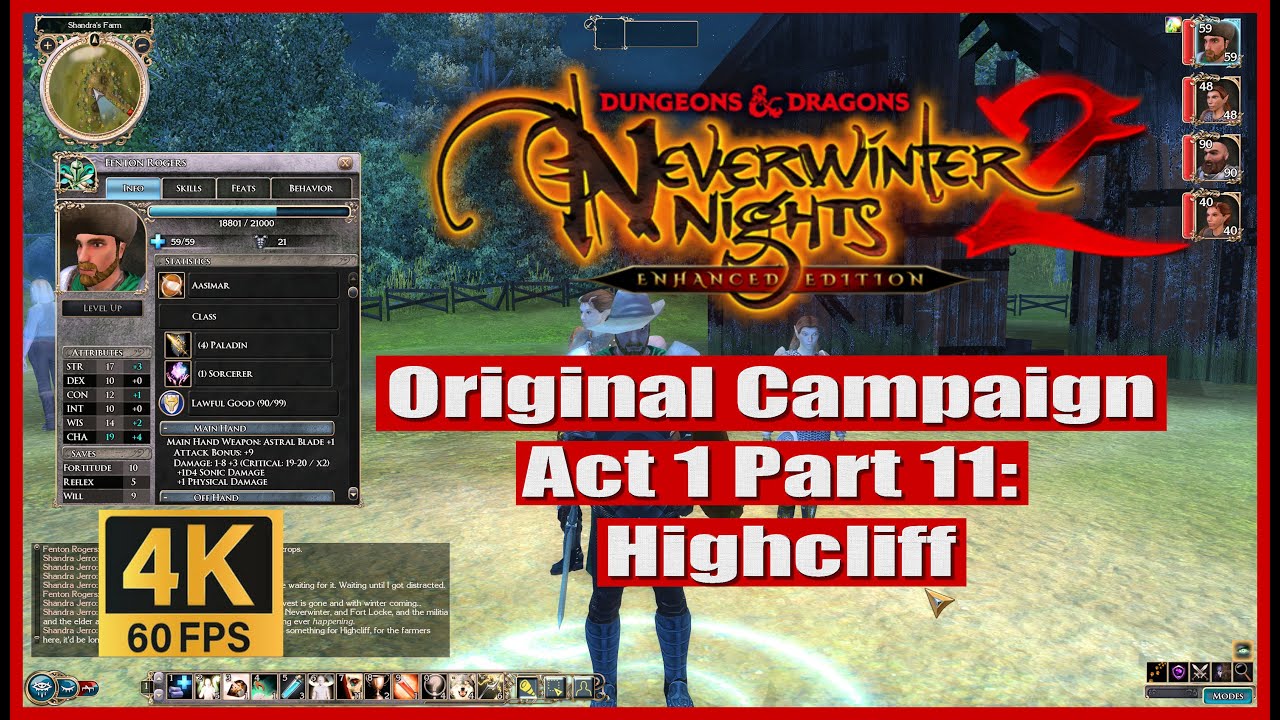 Neverwinter Nights 2 Enhanced Edition Original Campaign Act 1 Part 11 ...
