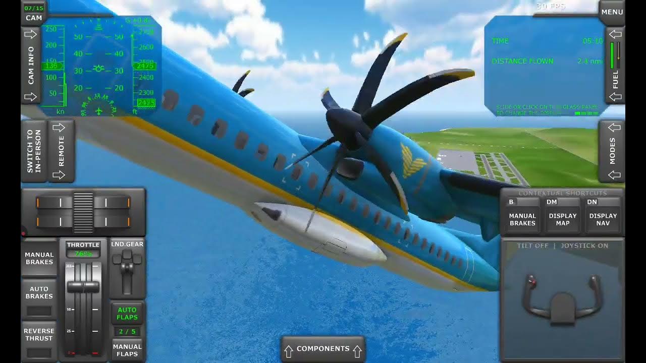 8Q-IAZ full flight Malé to Addu Atholhu Q22112 - YouTube