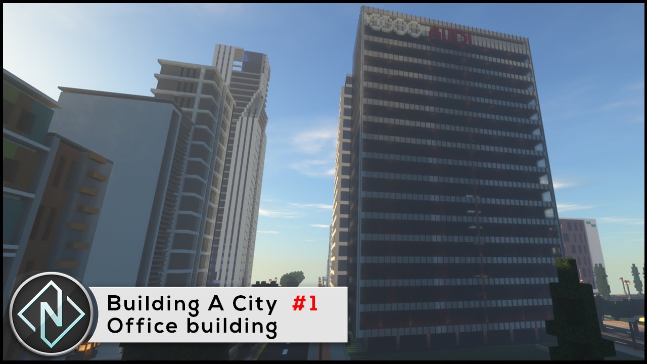 Building a City #1 || Office building || Minecraft Replay Mod Timelaps ...