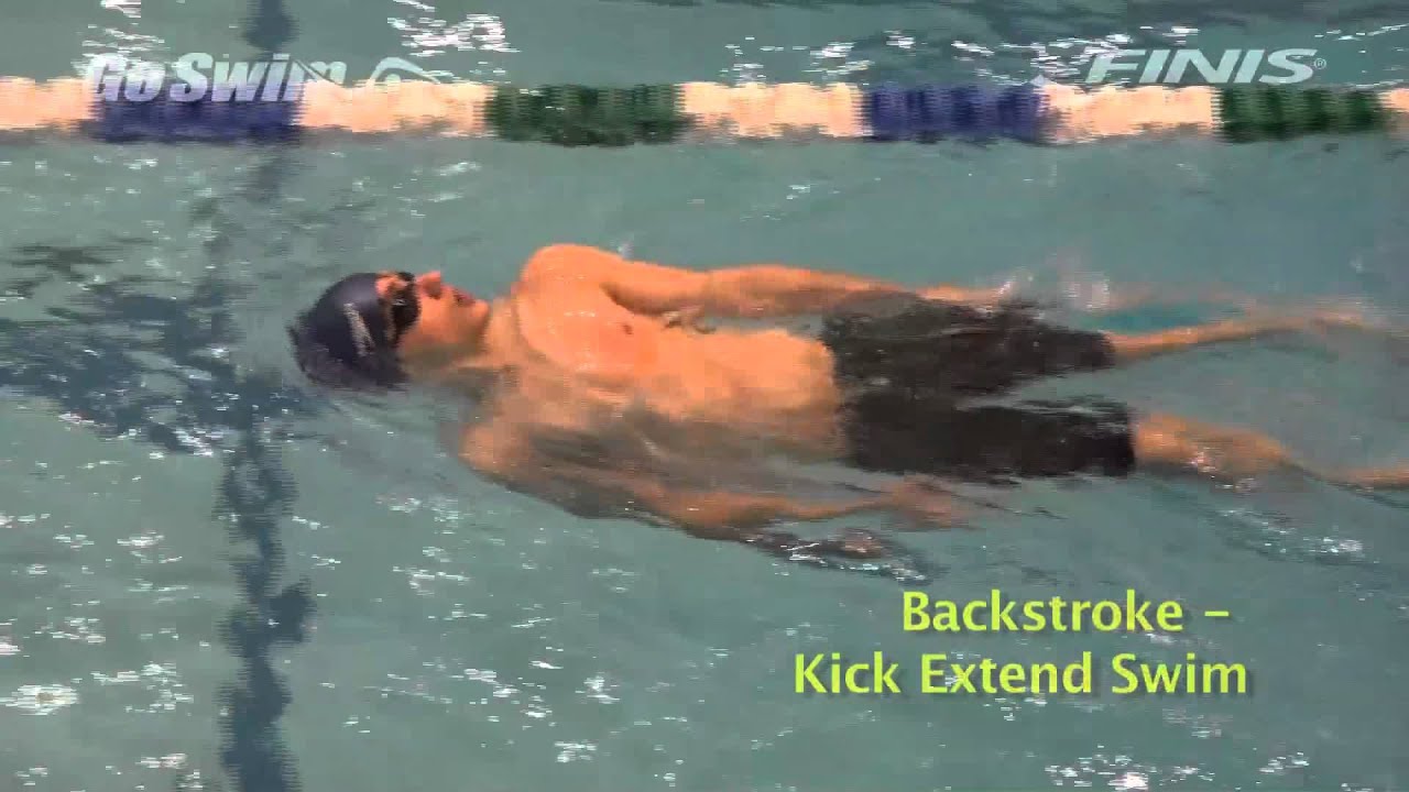 Backstroke - Kick Extend Swim - YouTube