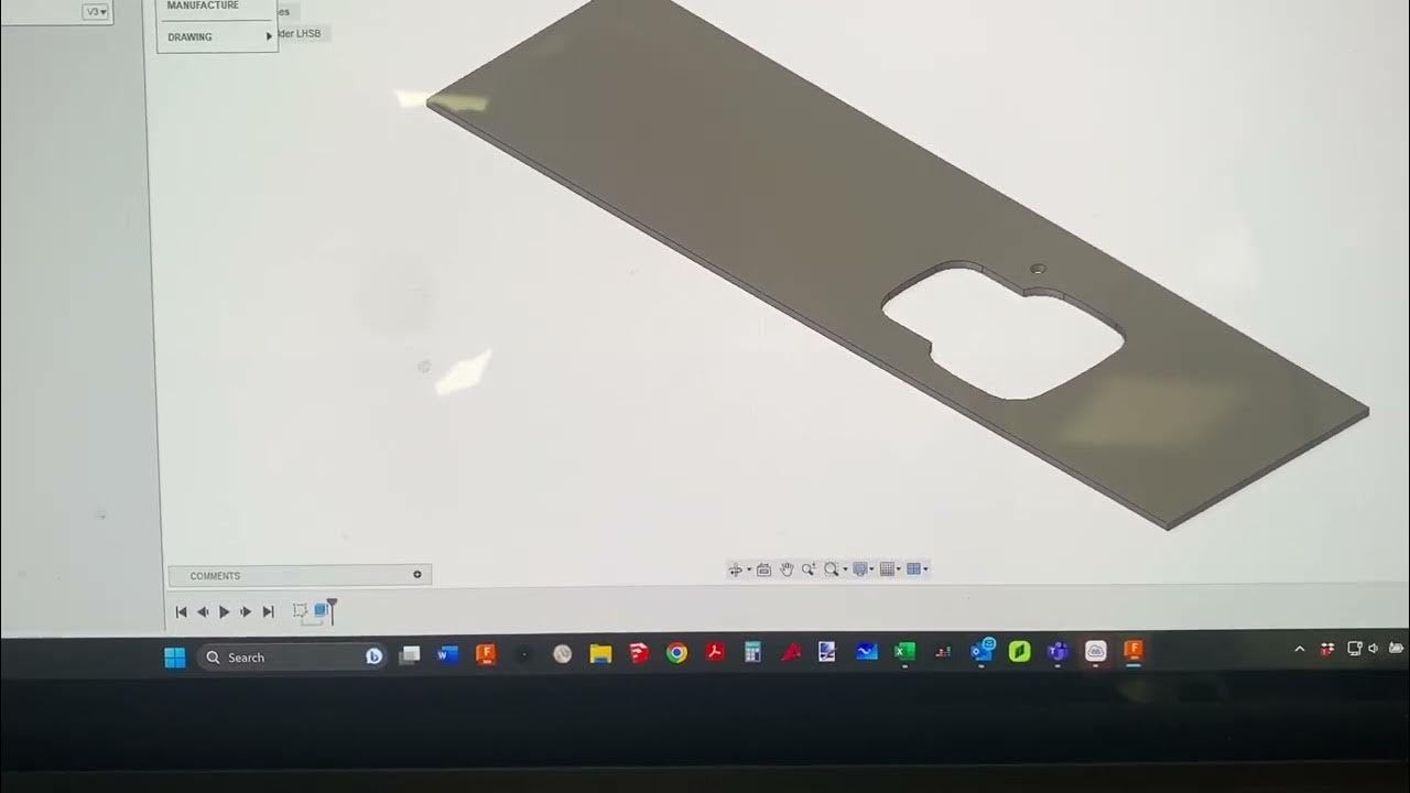 Fusion 360 used to generate g-code for flatbed CNC machine - YouTube