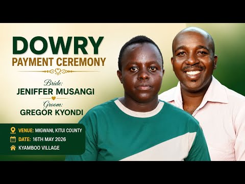 Jeniffer & Gregor Dowry payment ceremony