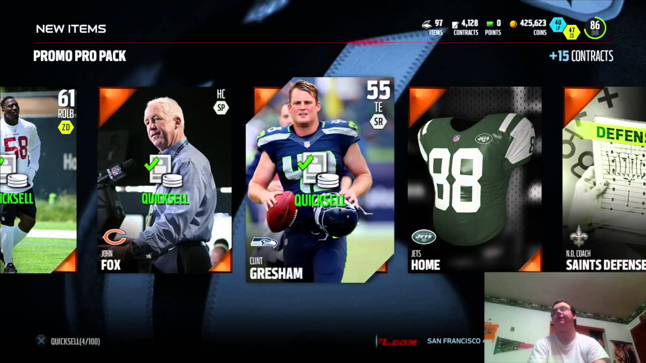 Madden 16 Ultimate Team MUT Promo Pack Opening- Best Pull Is A 76 Come ...