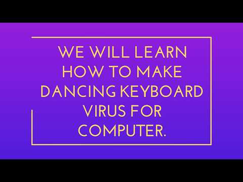 How To Make Dancing keyboard virus . - YouTube