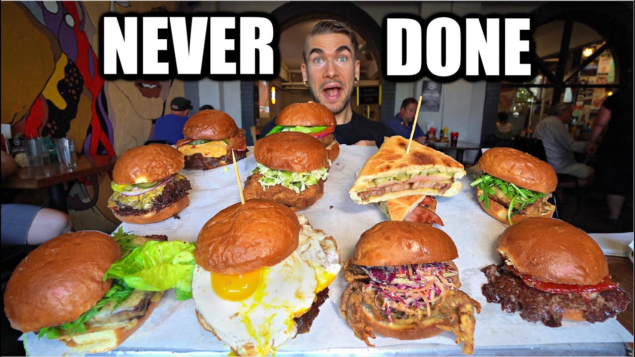 THE BEST BURGER CHALLENGE I'VE EVER TRIED (And It's Undefeated) | Joel ...