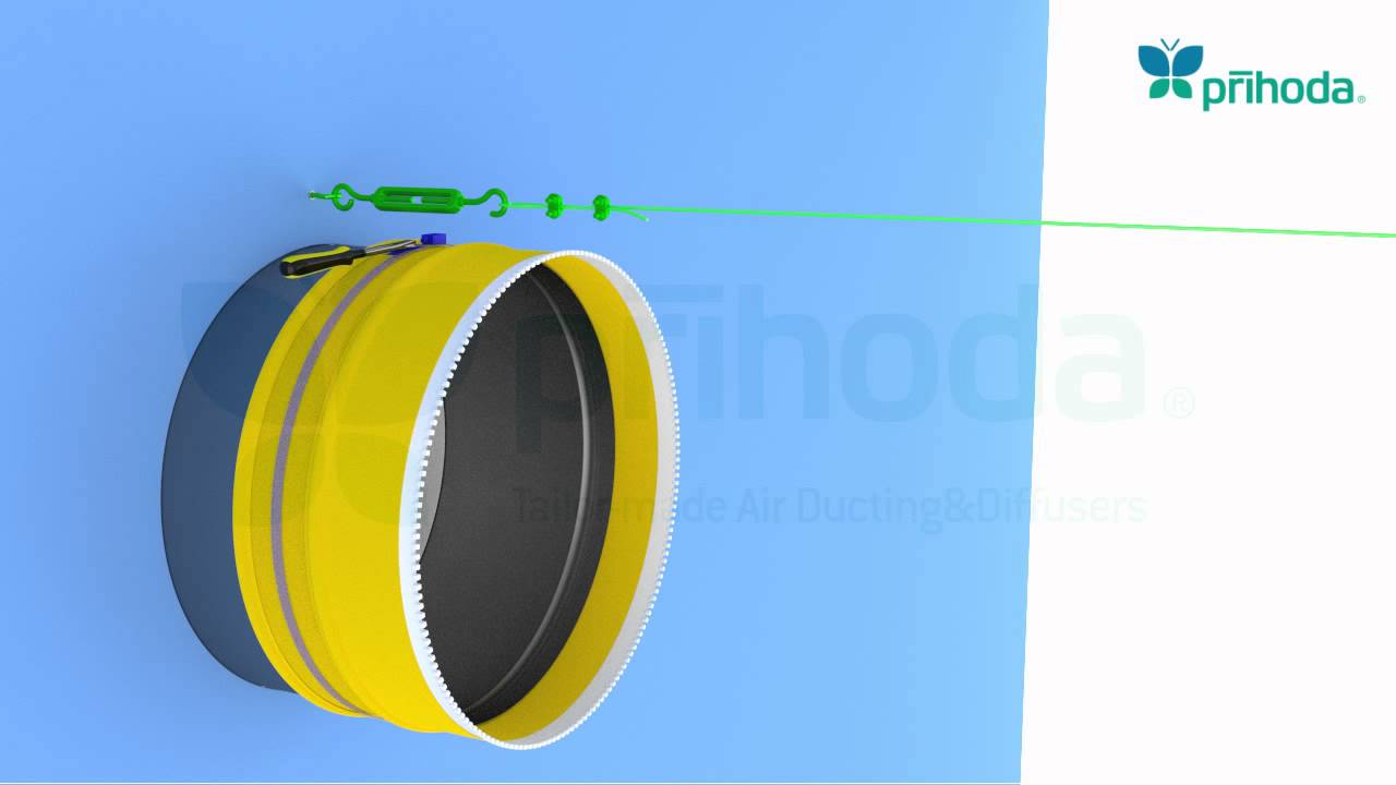 Fabric ducting - Mounting instruction - Installation 1 - PRIHODA - YouTube