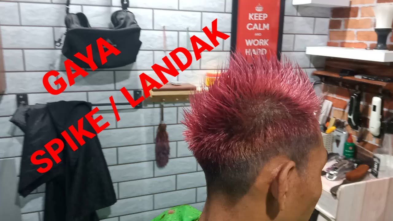 POTONG RAMBUT MODEL SPIKE / LANDAK - YouTube