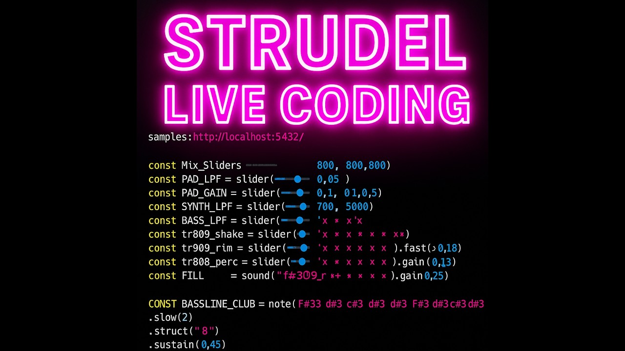 The Cleanest Strudel Live Coding Session Yet | AlgoRave Vol. 2 - YouTube
