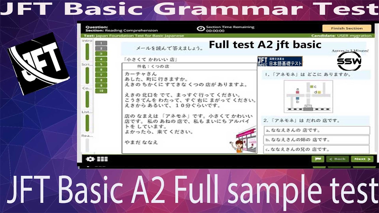 JFT Basic a2 Grammar Test for japan foundation test 2025 - YouTube