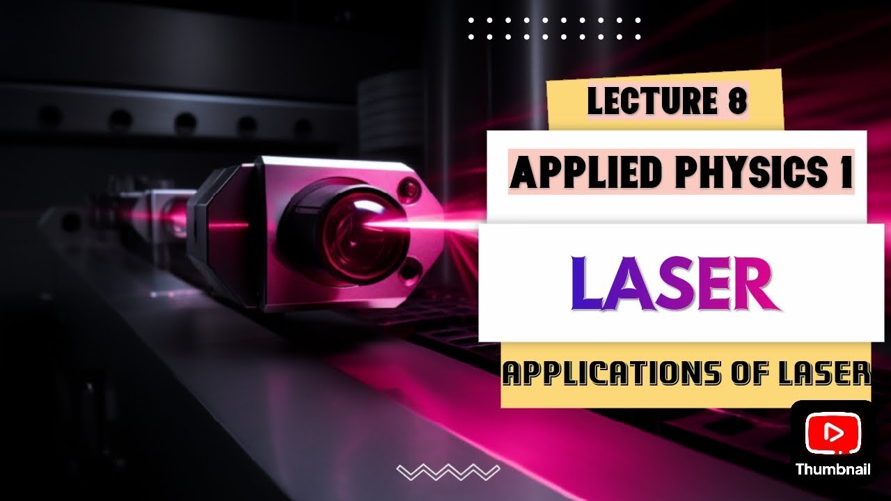 Applied physics| Btech Semester 1| Laser| Lec 8| Applications of laser ...