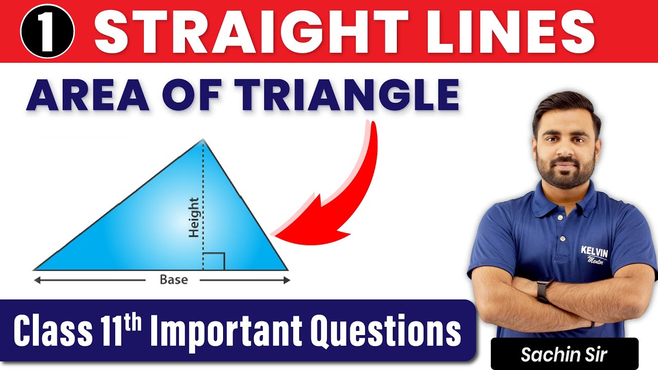 #1| Straight Lines | Important Questions on Area of Triangle | Class 11 ...