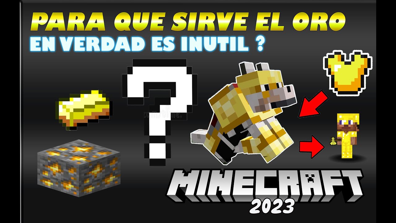 PARA QUE SIRVE EL ORO EN MINECRAFT Y Todo Lo Que Puedes CREAR Con ORO ...