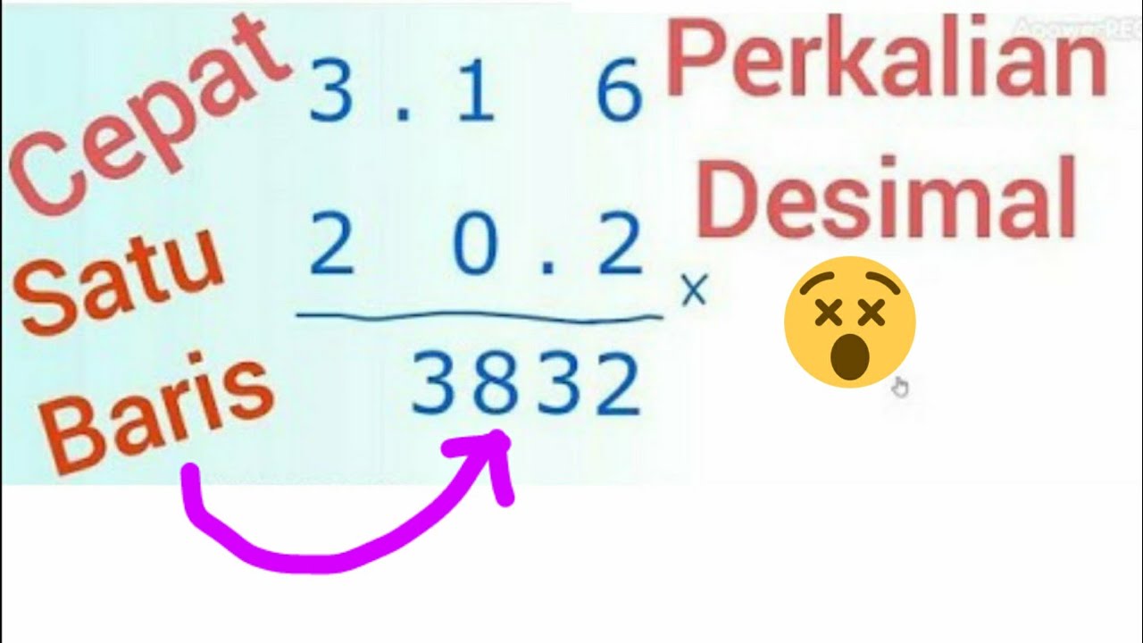 CARA CEPAT PERKALIAN DESIMAL DENGAN DESIMAL | Perkalian Desimal Kelas 5 ...