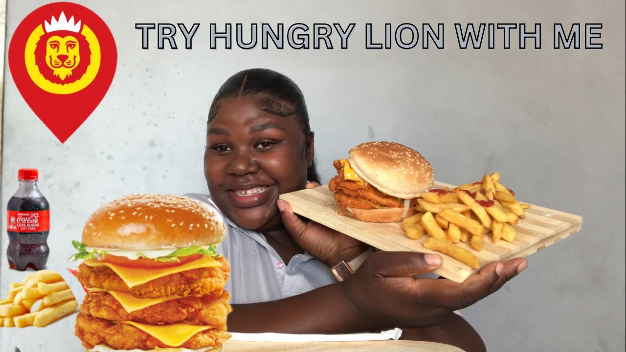 Let’s try hungry lion’s triple big boss burger 🍔😋| South African # ...