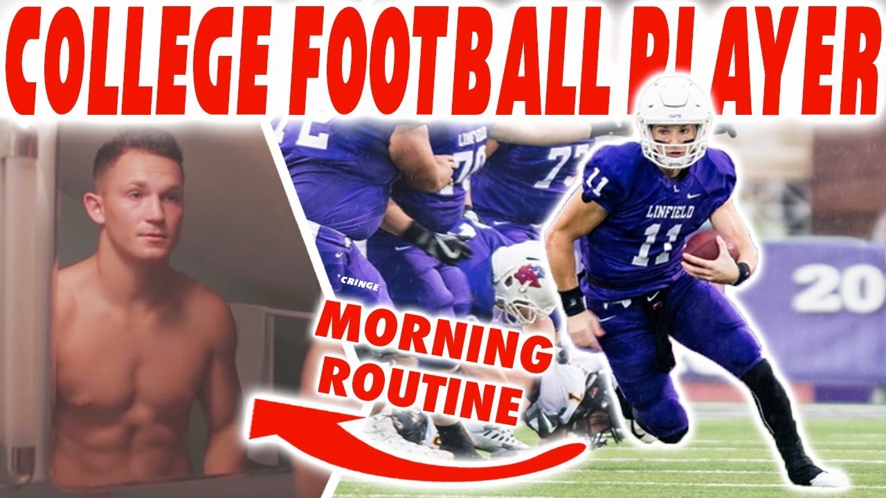 College Football Player Morning Routine - YouTube