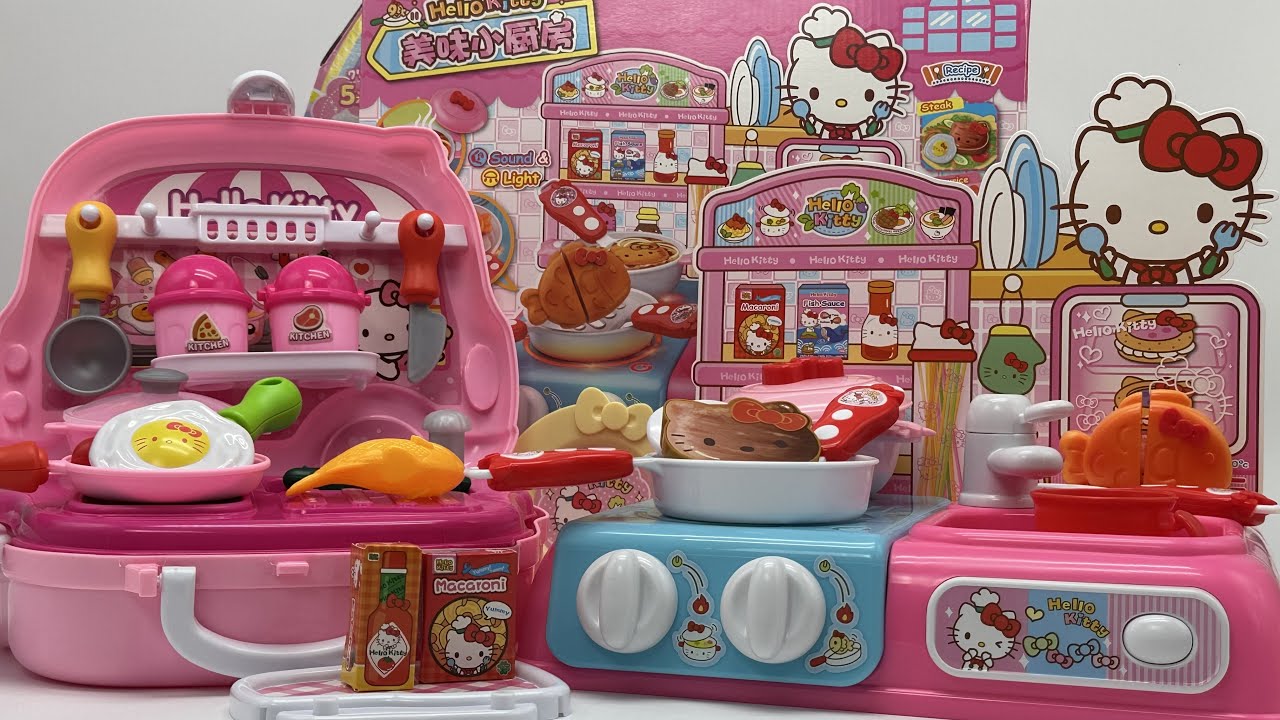 18 minutes Satisfying with Unboxing Hello Kitty Mobile Kitchen and ...
