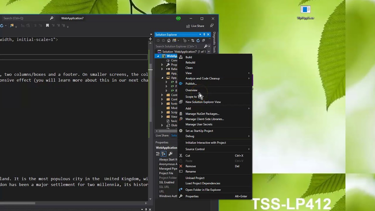 Brug af CSS i ASP.NET website i Visual Studio - YouTube