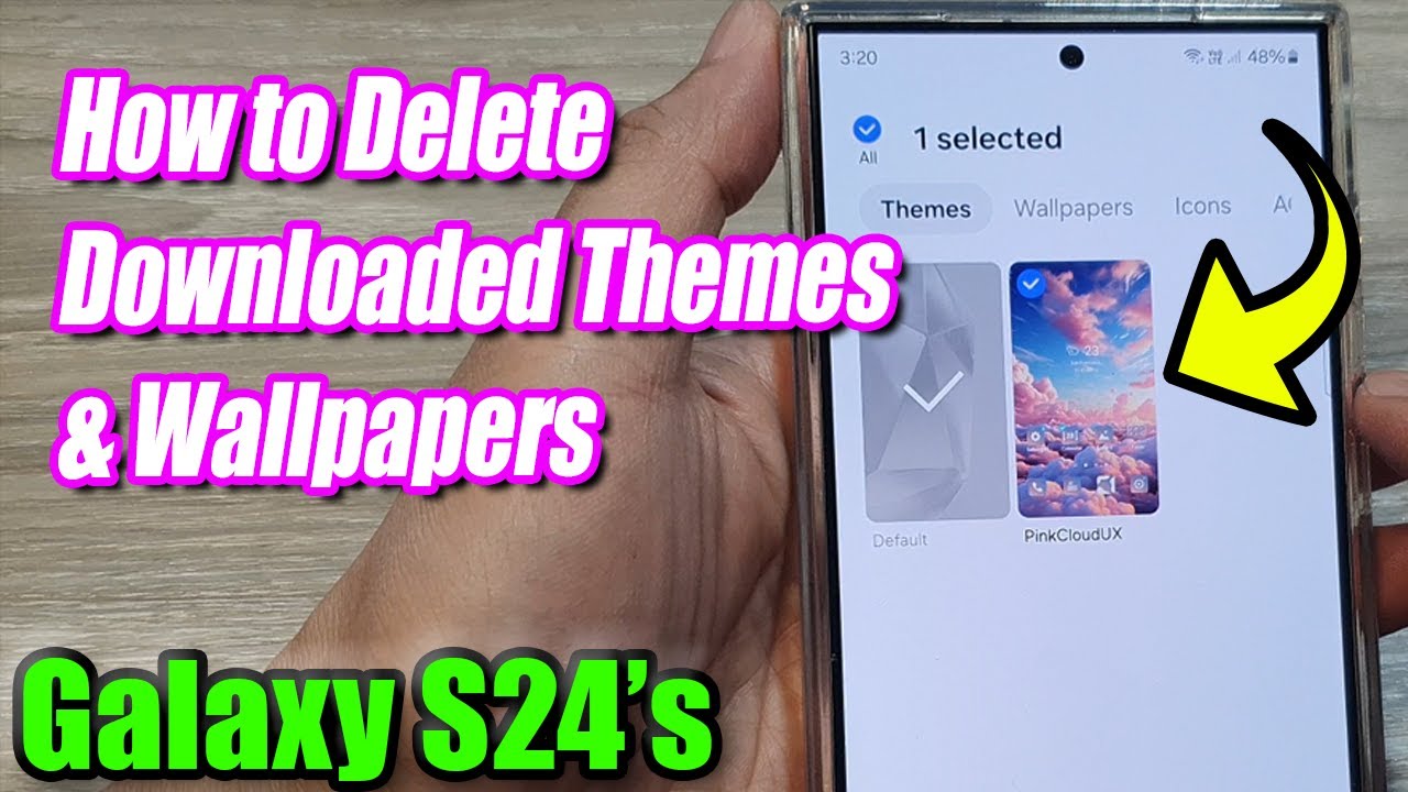 Galaxy S24/S24+/Ultra: How to Delete Downloaded Themes & Wallpapers ...